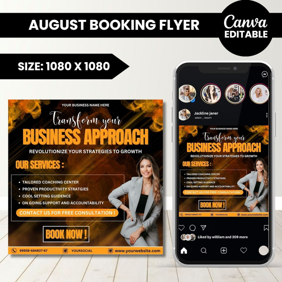 Business Coaching Flyer, DIY Flyer Template Design, Entrepreneur Flyer ...