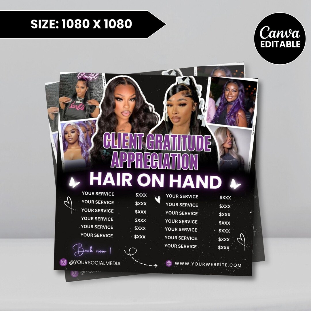 Client Appreciation Flyer, Customer Deals Flyer, DIY Flyer Template ...
