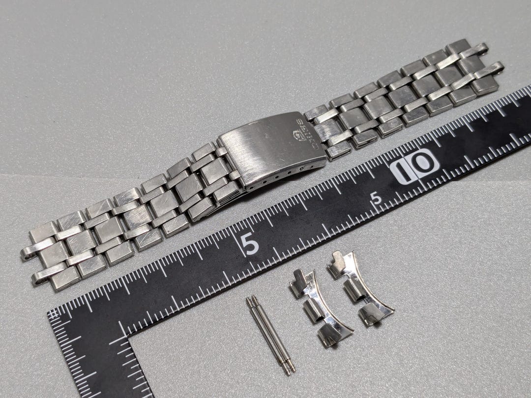 Vintage Japanese SEIKO 19MM Stainless Steel Watch Band Bracelet for ...