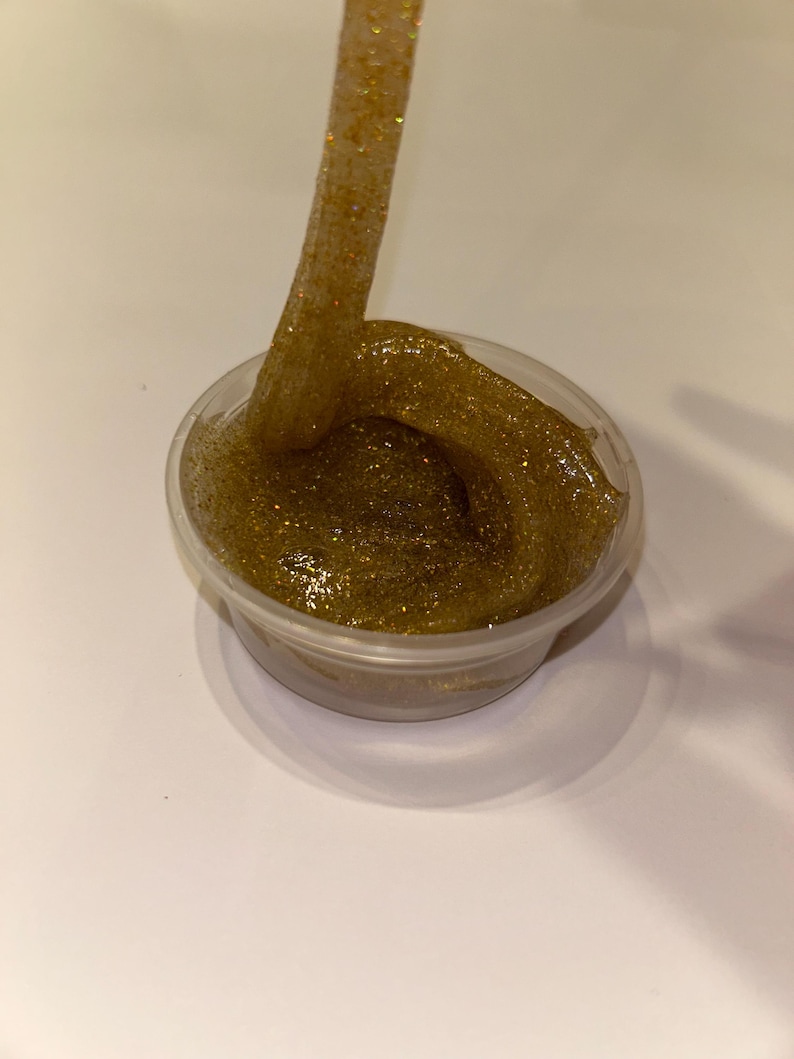 Gold Glitter Slime,gold Slime,stress Relief Slime,shiny Slime,birthday ...