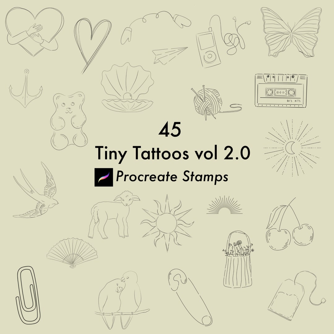 Tattoo Procreate Stamps Procreate Brushes Procreate Stamps Tattoo ...