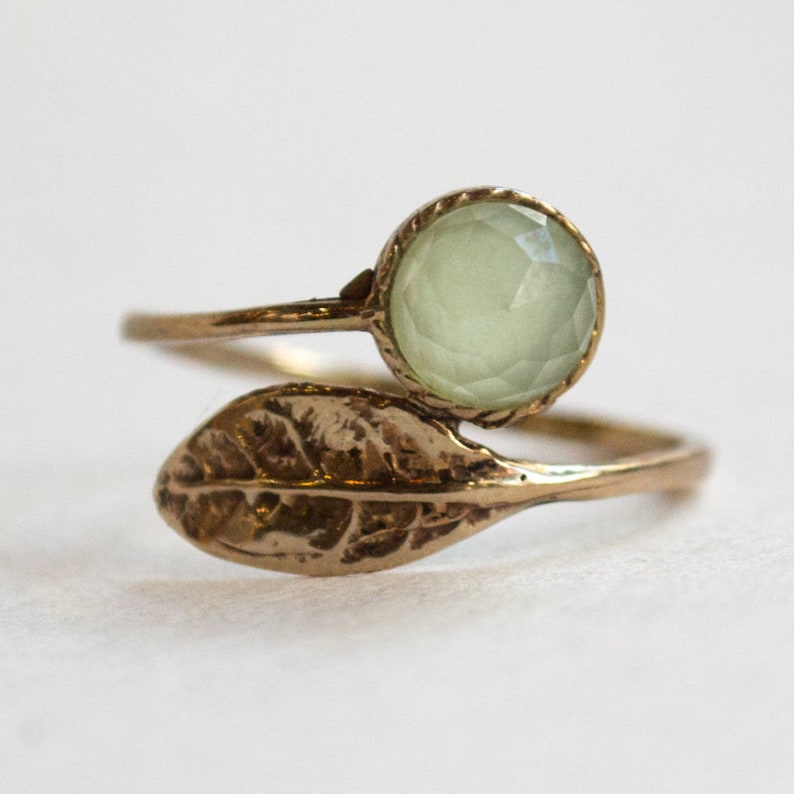 Adjustable Ring, Delicate Ring, Thin Ring, Simple Leaf Ring, Nature ...