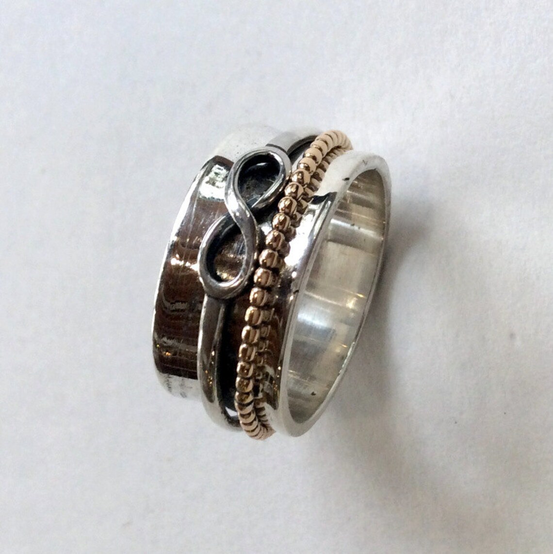 Spinner Ring Infinity Ring Infinity Jewelry Wedding Band - Etsy