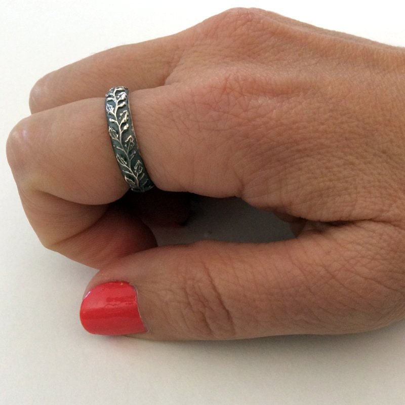 Stacking Ring, Vine Ring, Unisex Ring, Wedding Band, Wedding Band ...