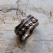 Stacking Spinner Ring, Silver Wedding Ring, Floral Ring, Gold Band ...