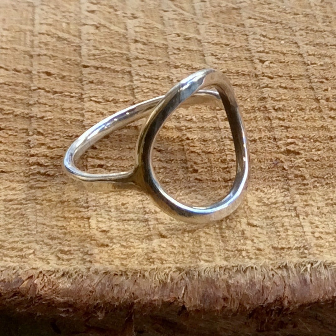 Open Circle Ring ∙ Karma Ring ∙ Minimalist Ring ∙ Boho Ring ∙ Sterling ...