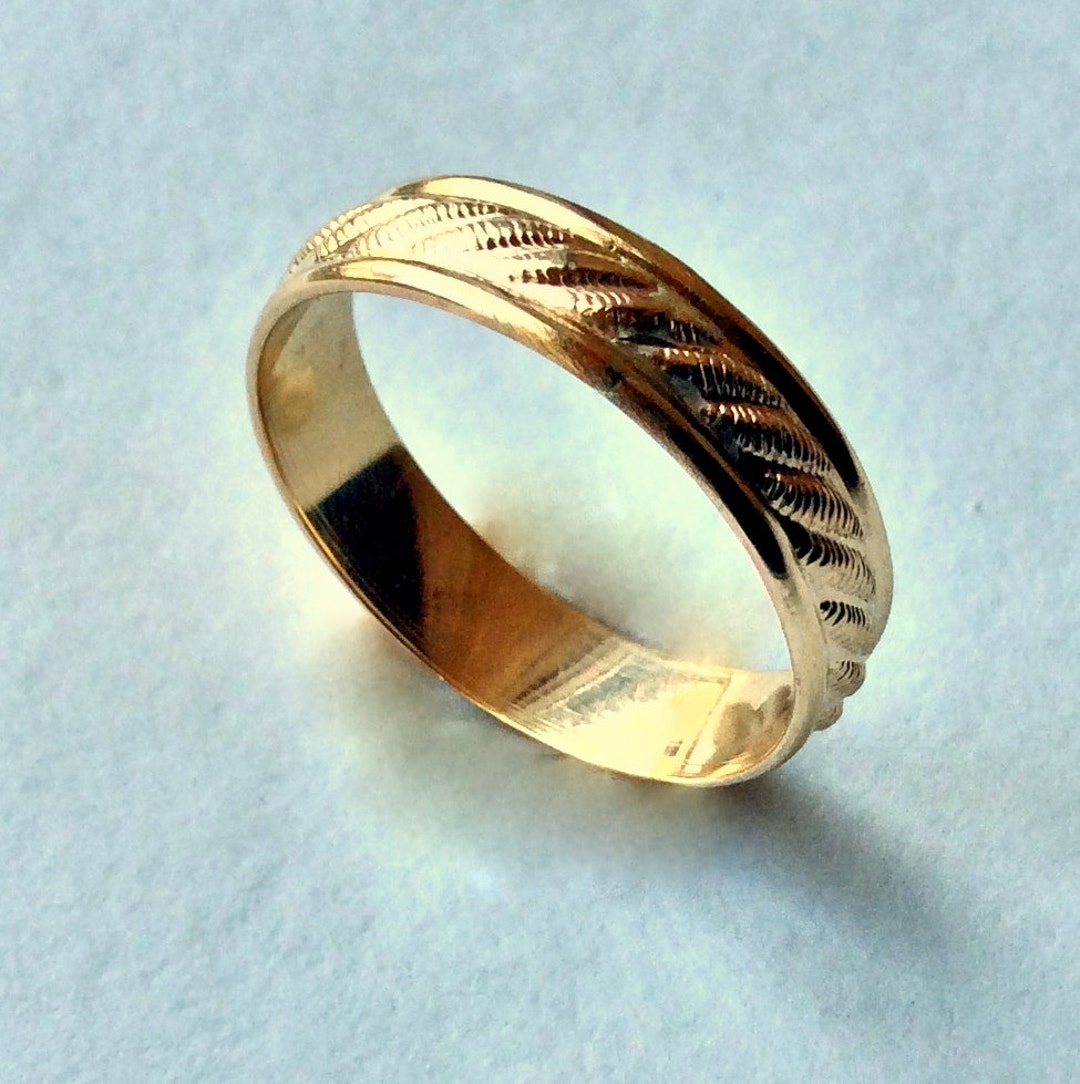 Stacking Ring, Ornate Gold Ring, Gold Filled Ring, Gold Unisex Ring ...