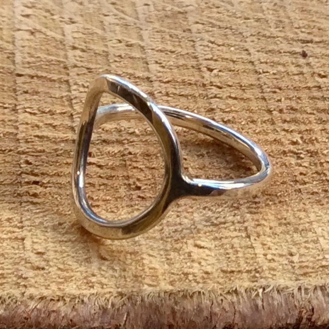 Circle Karma Ring • Spiritual Gift • Bff Gift • Geometric Ring ...