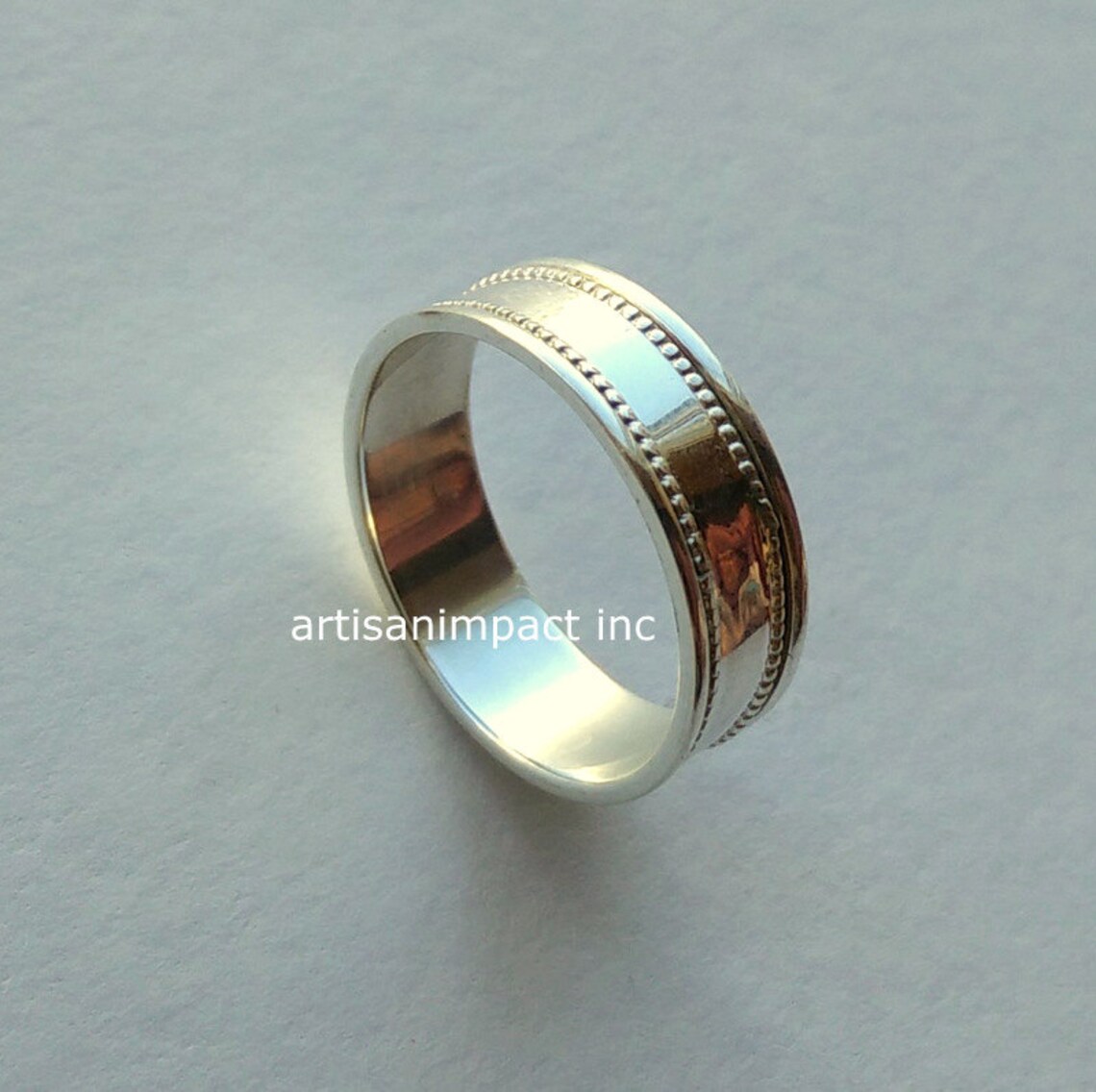 Silver Wedding Band Fidget Ring Anxiety Ring Spinner Ring - Etsy