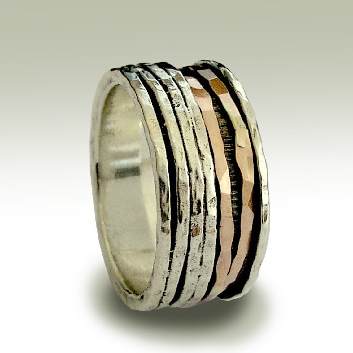 Wedding Band Unisex Ring Sterling Silver Ring Rose Gold - Etsy UK