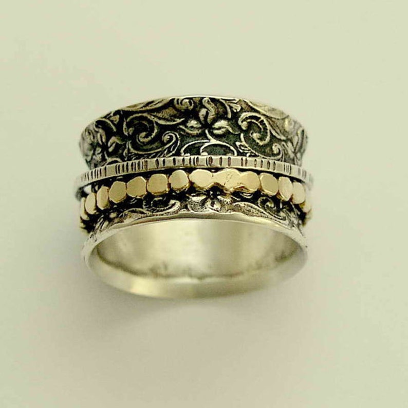 Sterling Silver Ring Spinners Ringsilver Wide Band Silver - Etsy