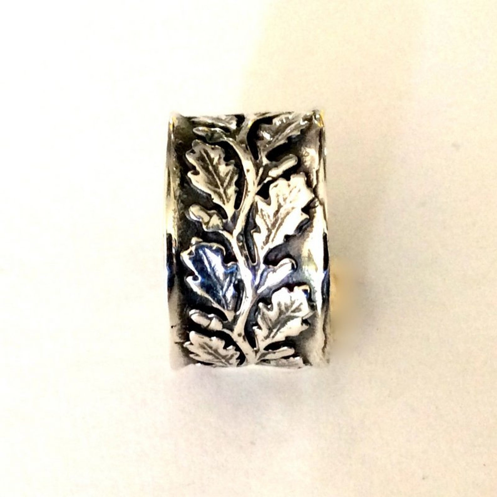 Leaves Ring Leaf Band Vine Ring Sterling Silver Ring Leaf - Etsy