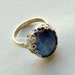 Silver Engagement Ring, Silver Gold Ring, Alternative Ring, Kyanite ...
