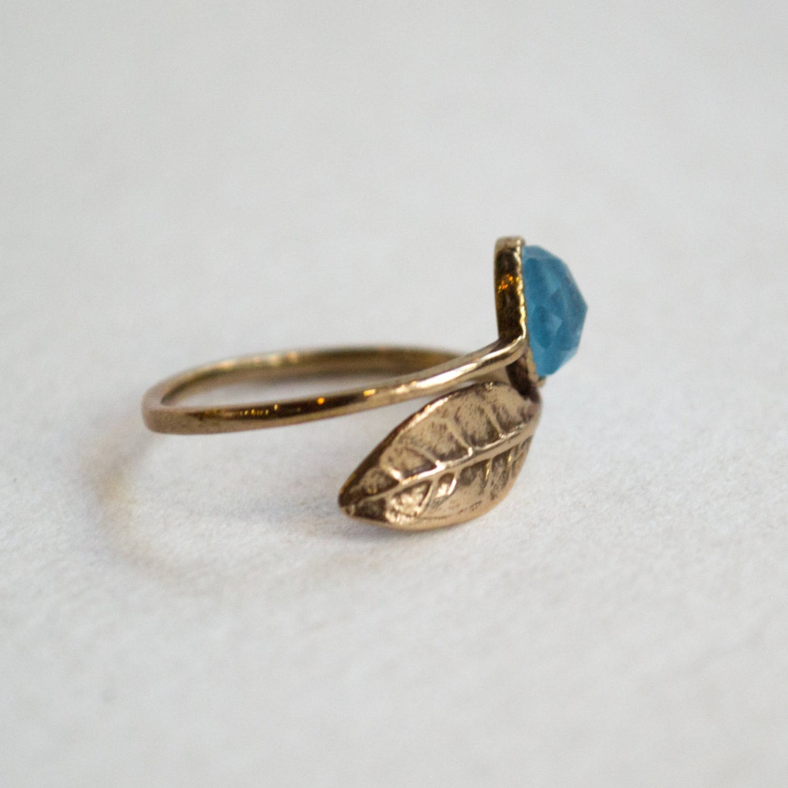 Adjustable Ring, Delicate Ring, Thin Ring, Simple Leaf Ring, Nature ...