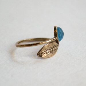 Adjustable Ring, Delicate Ring, Thin Ring, Simple Leaf Ring, Nature ...