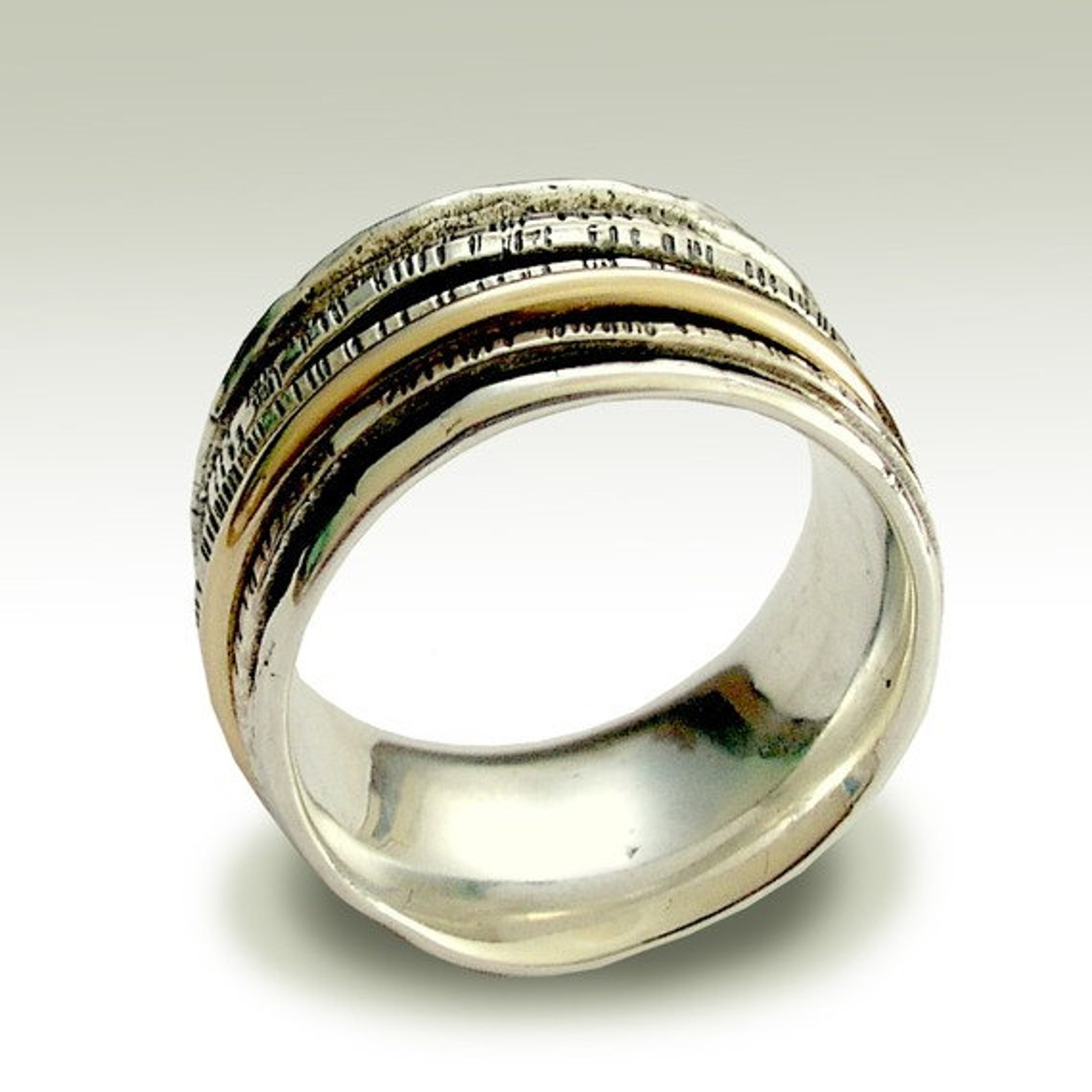 Meditation Spinner Ring, Stacking Band - R1075E - Etsy