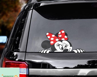 Disney Minnie Mouse Car Window Decal Bumper Sticker - Etsy
