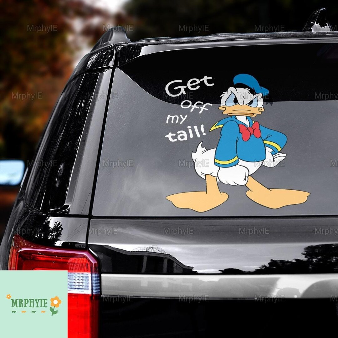 Donald Duck Car Sticker, Donald Duck Car Sticker, Disney Donald Car ...