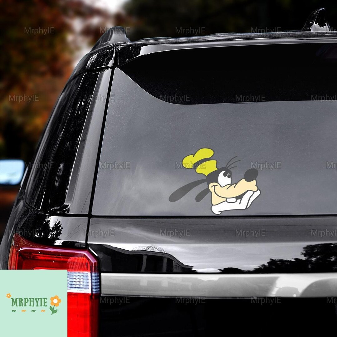 Goofy Sticker, Disney Goofy Car Decals, Goofy Dog Vinyl Decal, Funny ...