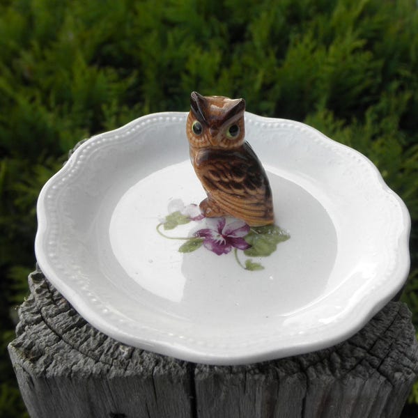 Owl Dish - Etsy