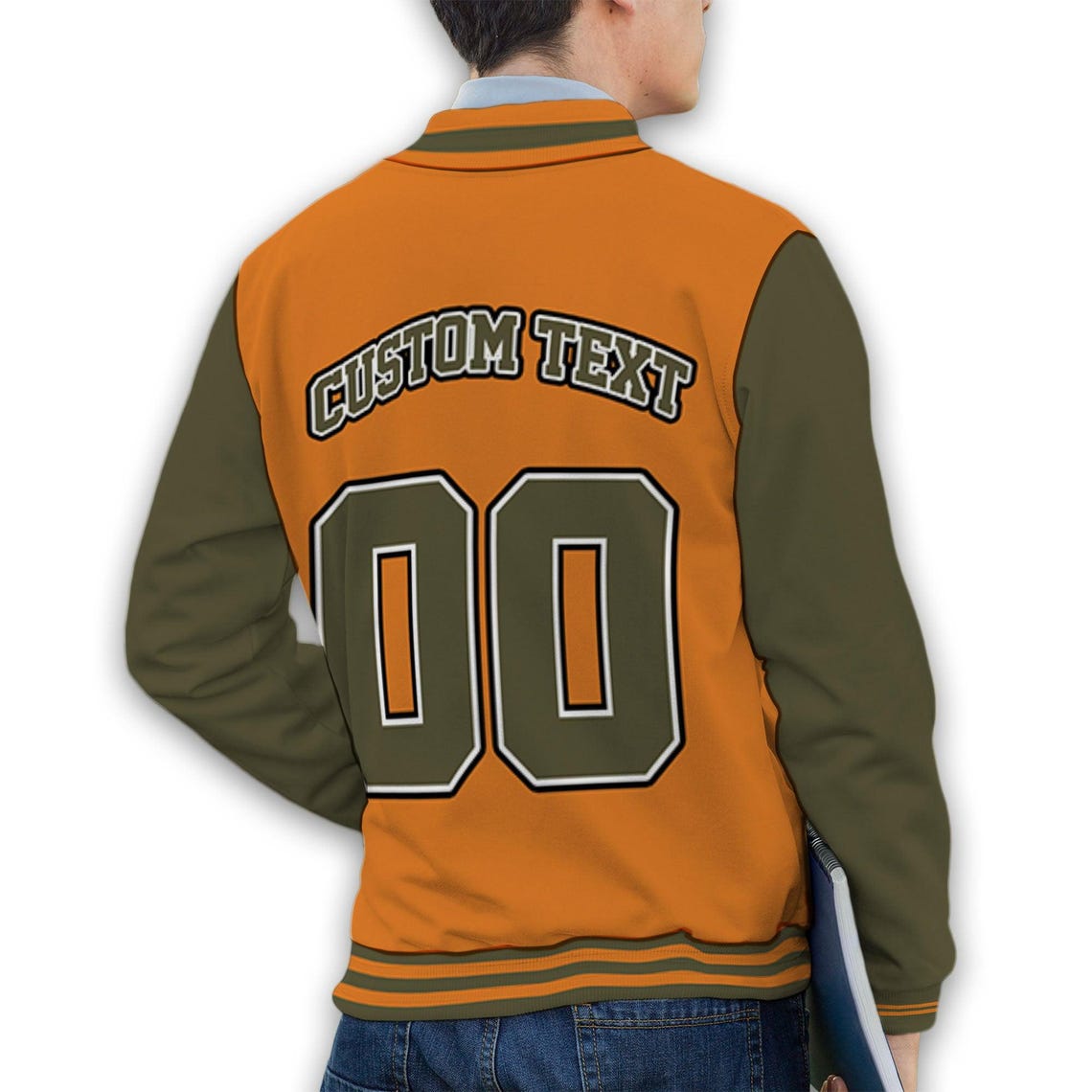 Jordan 5 Olive Unisex Varsity Jacket, BER Hustle All Day Varsity Custom ...