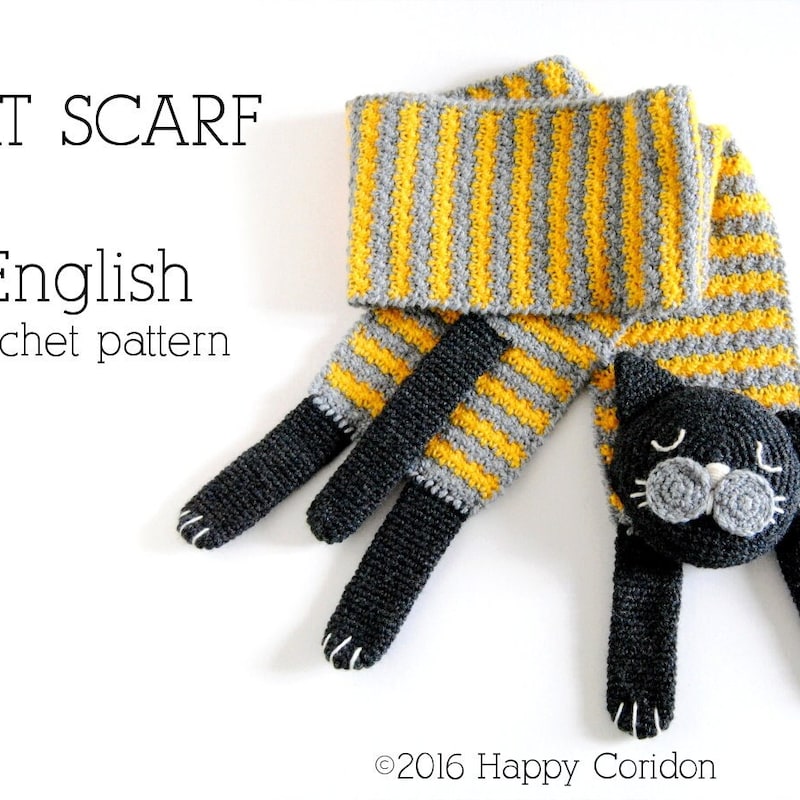 Cat Scarf - Etsy