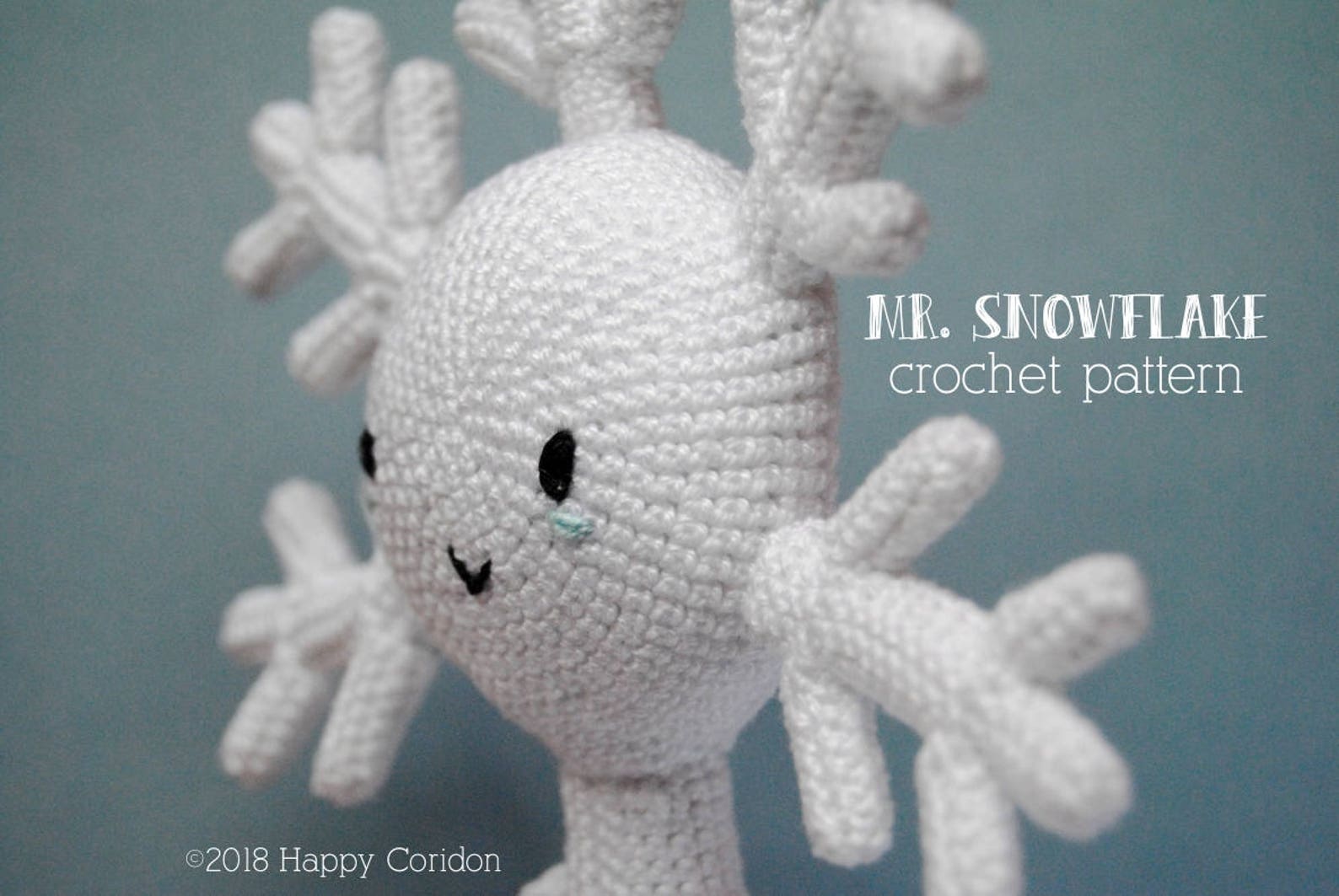 CROCHET PATTERN Mr. Snowflake Amigurumi - Etsy