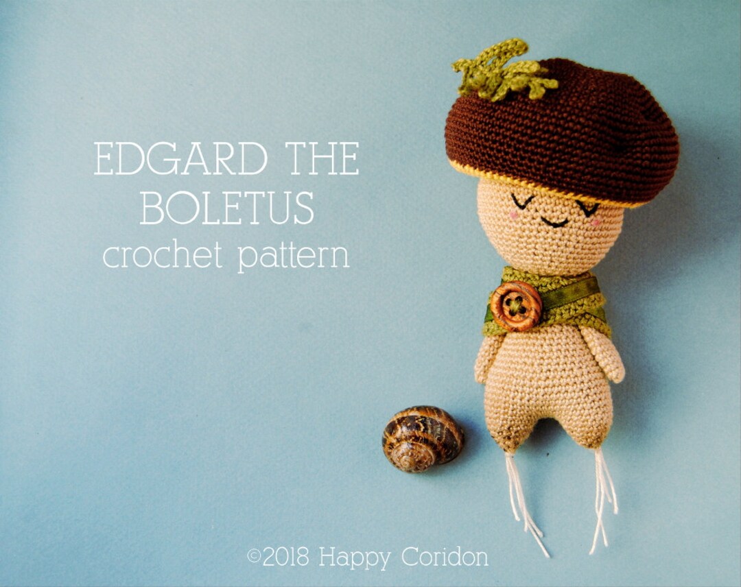 CROCHET PATTERN - Edgard the Boletus, Amigurumi - Etsy
