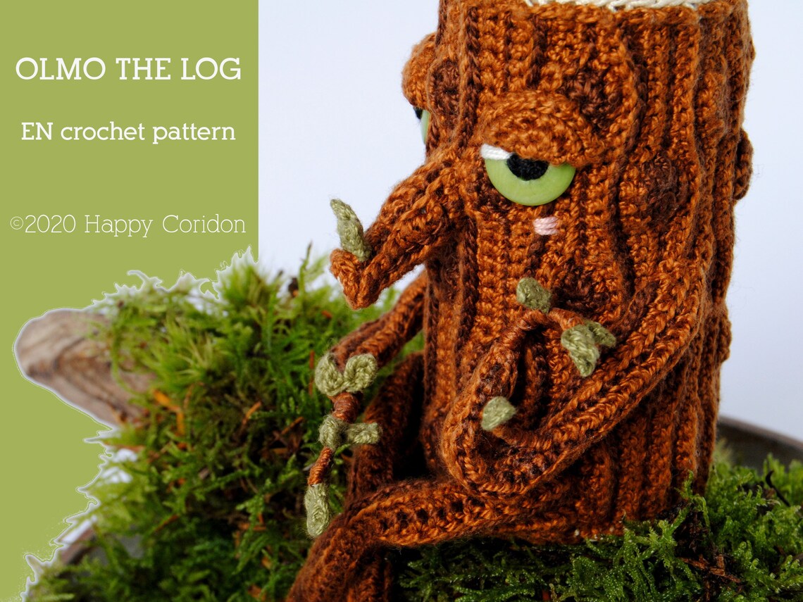 CROCHET PATTERN Olmo the Log Amigurumi - Etsy