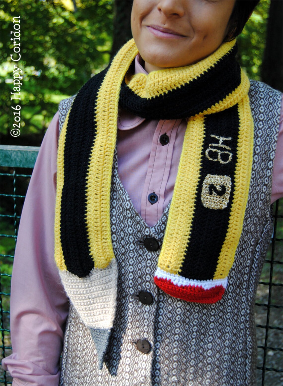 CROCHET PATTERN -pencil Scarf & Rubber Handwarmers - Etsy