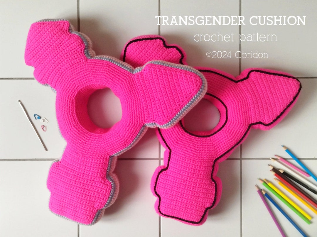 CROCHET PATTERN - Transgender Cushion - Etsy