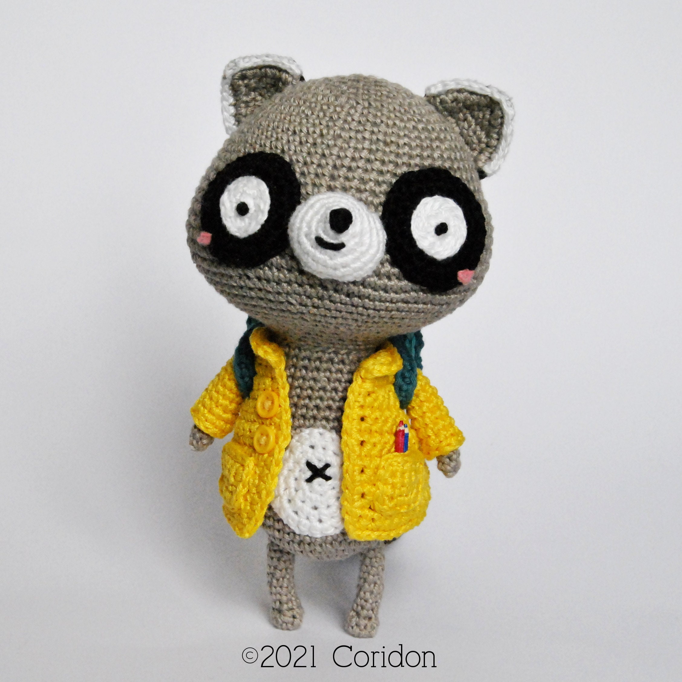 CROCHET PATTERN - Remy the Raccoon Amigurumi - Etsy