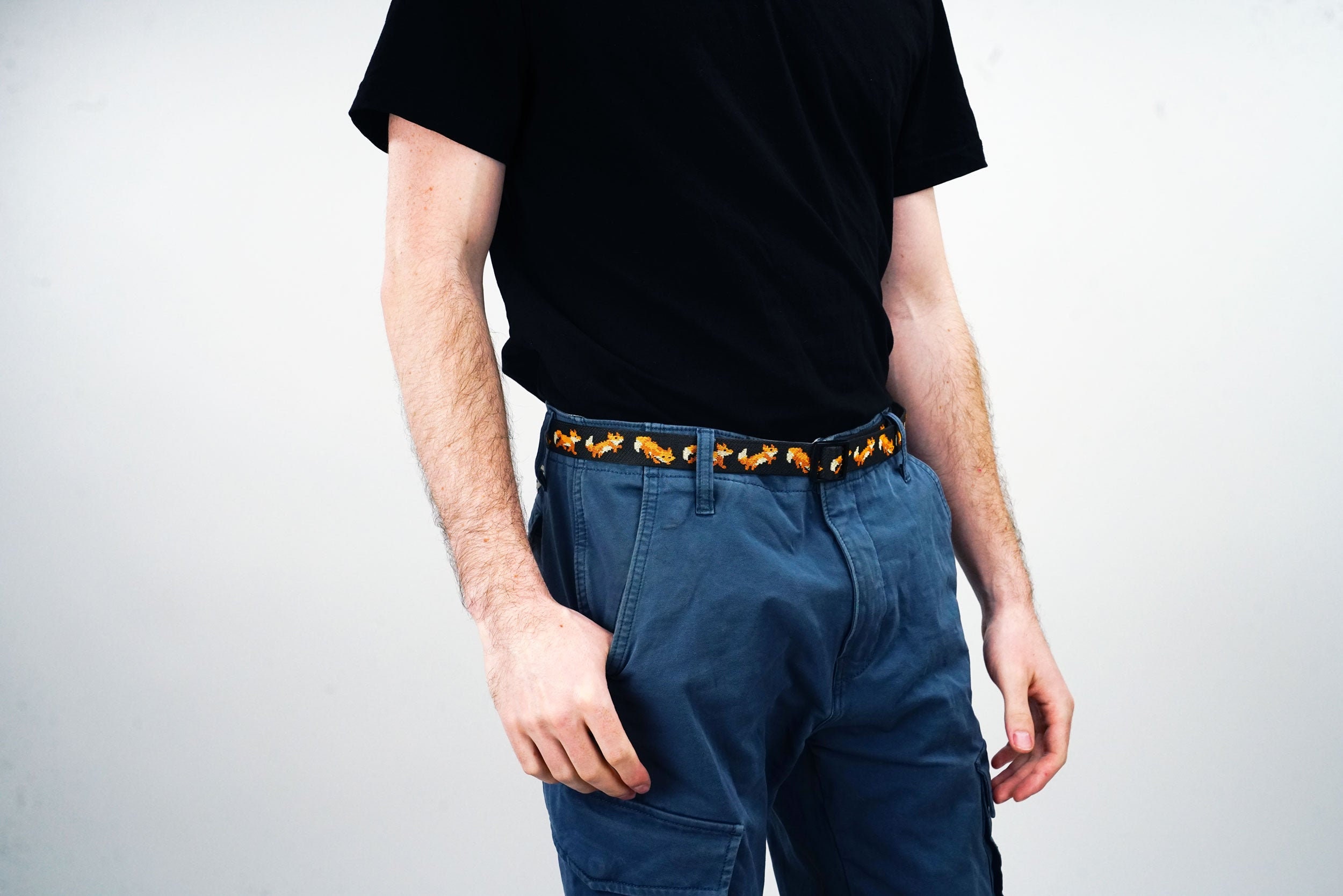 Fox Woven Belt: Handmade Adjustable Polyester Belt, Sewn in USA - Etsy