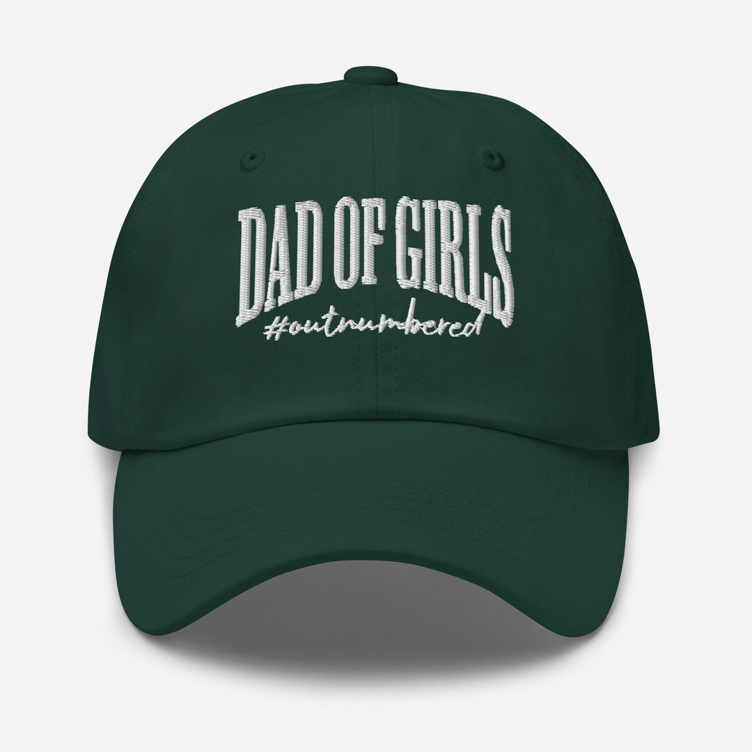 Dad of Girls #outnumbered Adults Novelty Gift Embroidery Baseball Cap ...