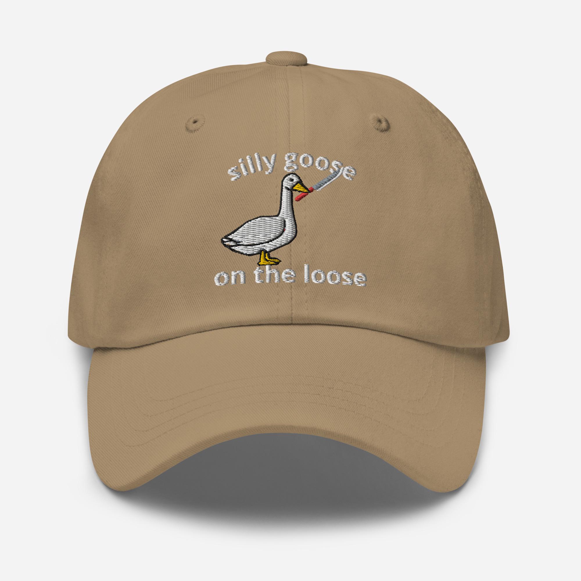 Silly Goose on the Loose Silly Goose With Knife Embroidery Baseball Cap ...