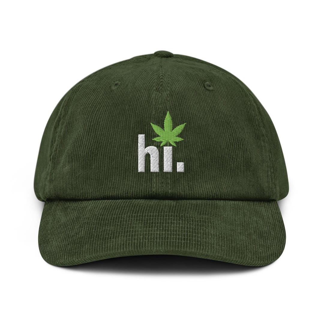 Weed Stoner Cap Hi Hat Local Plant Manager Embroidered Corduroy Hat ...