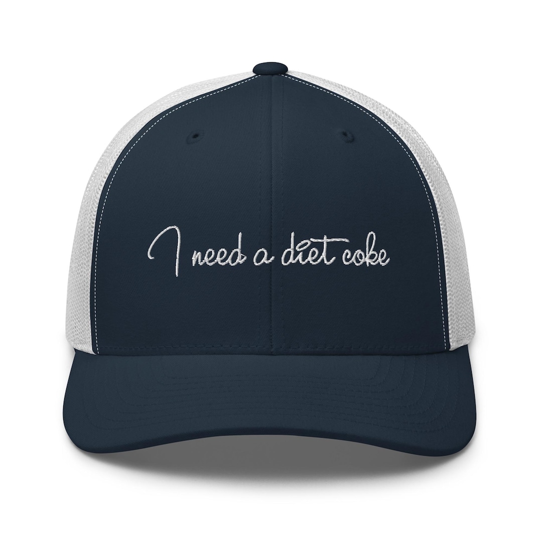 Diet Coke Hat Diet Coke Shirt Coke Embroidery Trucker Cap Hat Trendy ...