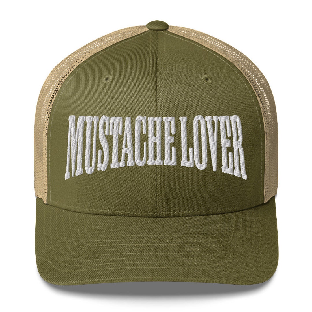Mustache Lover Embroidered Trucker Hat Funny Hat Mustache Lover Hat ...