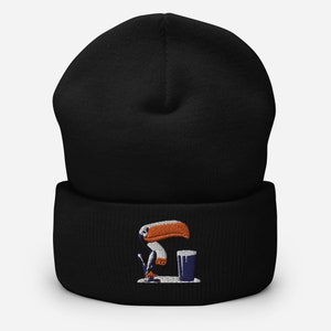 Guinness Toucan Embroidery Cuffed Beanie Irish Guninness Wine Gift for ...