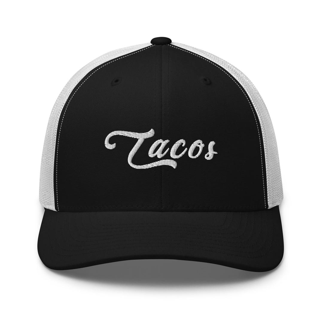 Tacos Hat Taco Foodie Gift Embroidery Trucker Cap Strapback Hat Mens ...