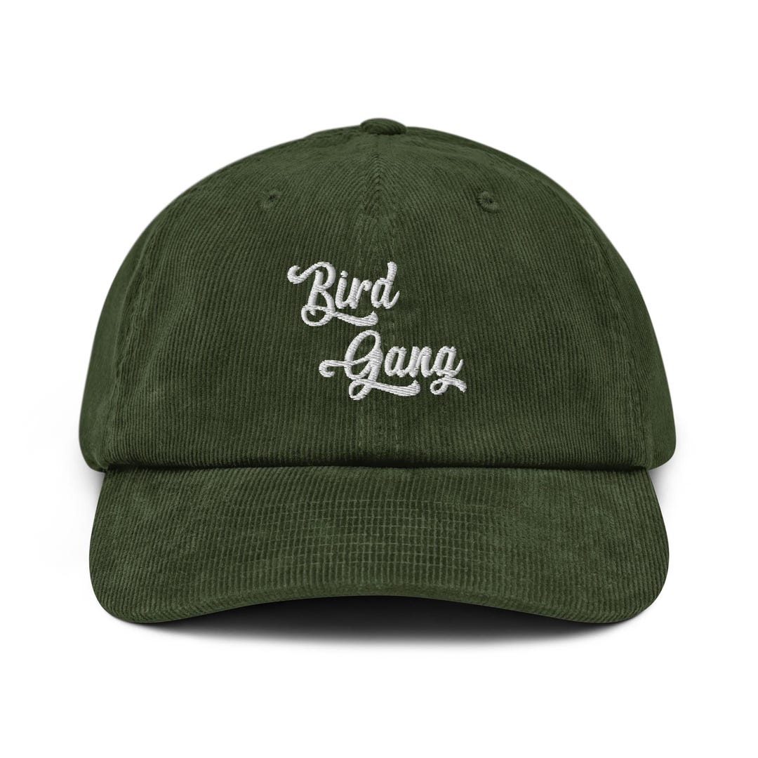 Bird Gang Embroidered Corduroy Hat Bird Nerd Watching Nature Lover ...