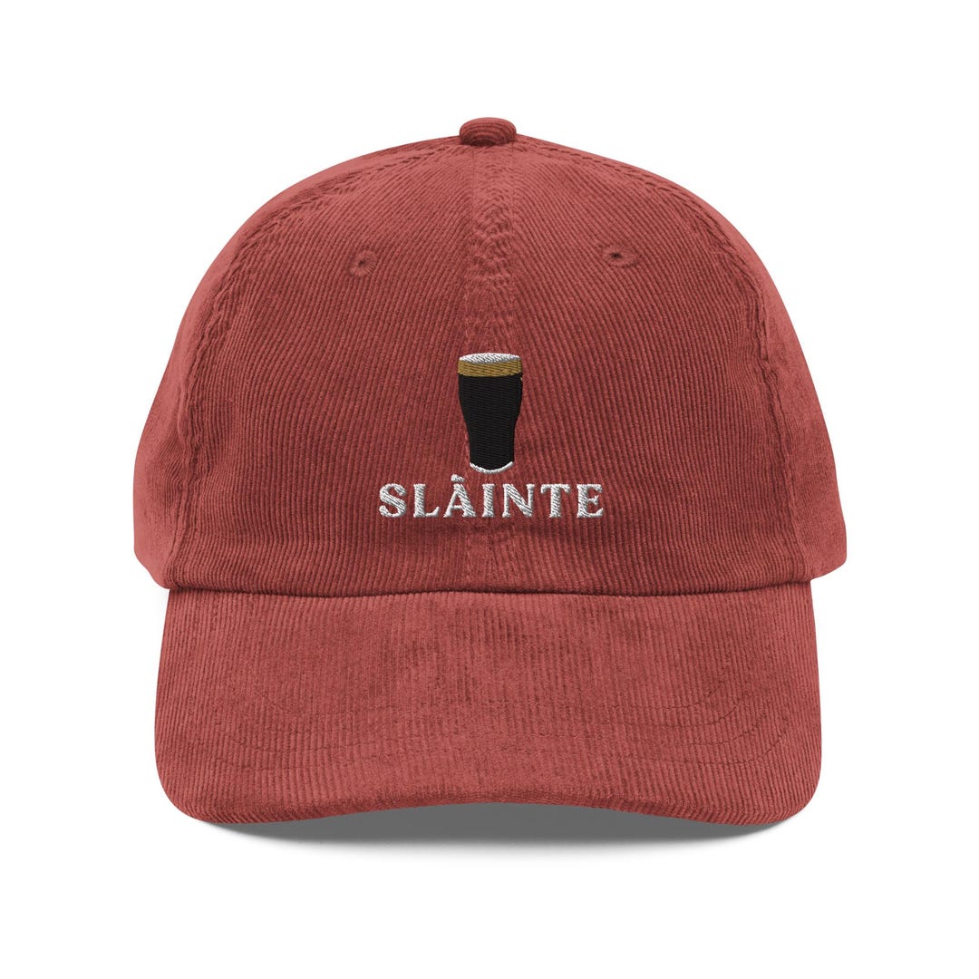 Sláinte Pint Hat Adjustable Beer Stout Drinker Embroider Vintage ...