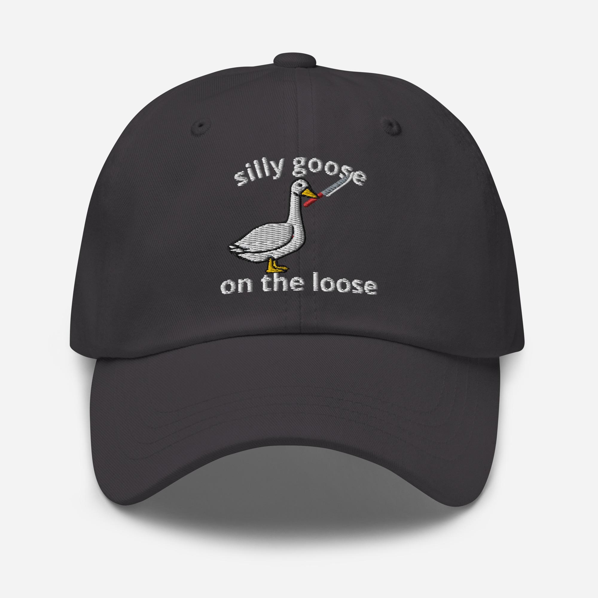 Silly Goose on the Loose Silly Goose With Knife Embroidery Baseball Cap ...