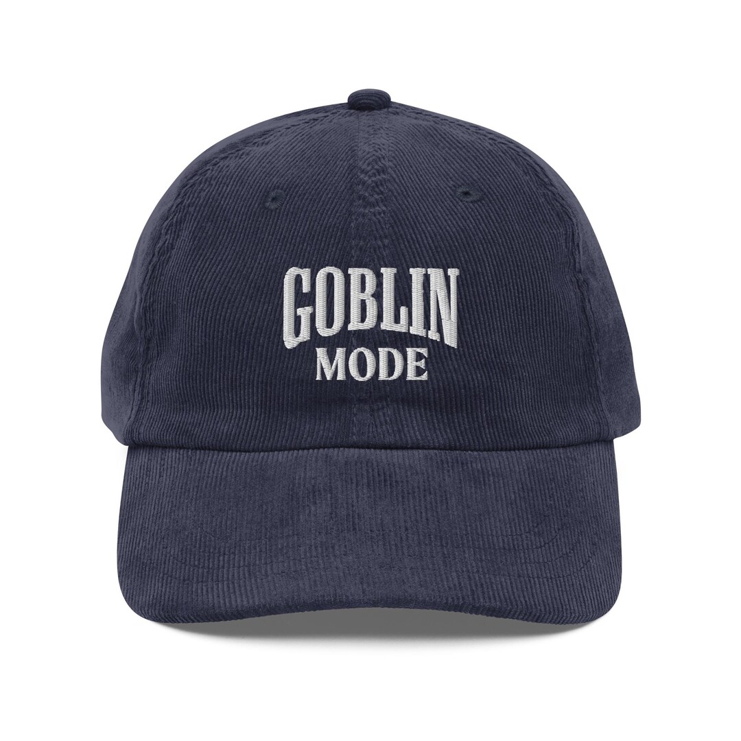 Local Goblin Hat Goblin Mode Hat EMBROIDERY Vintage Corduroy Cap ...