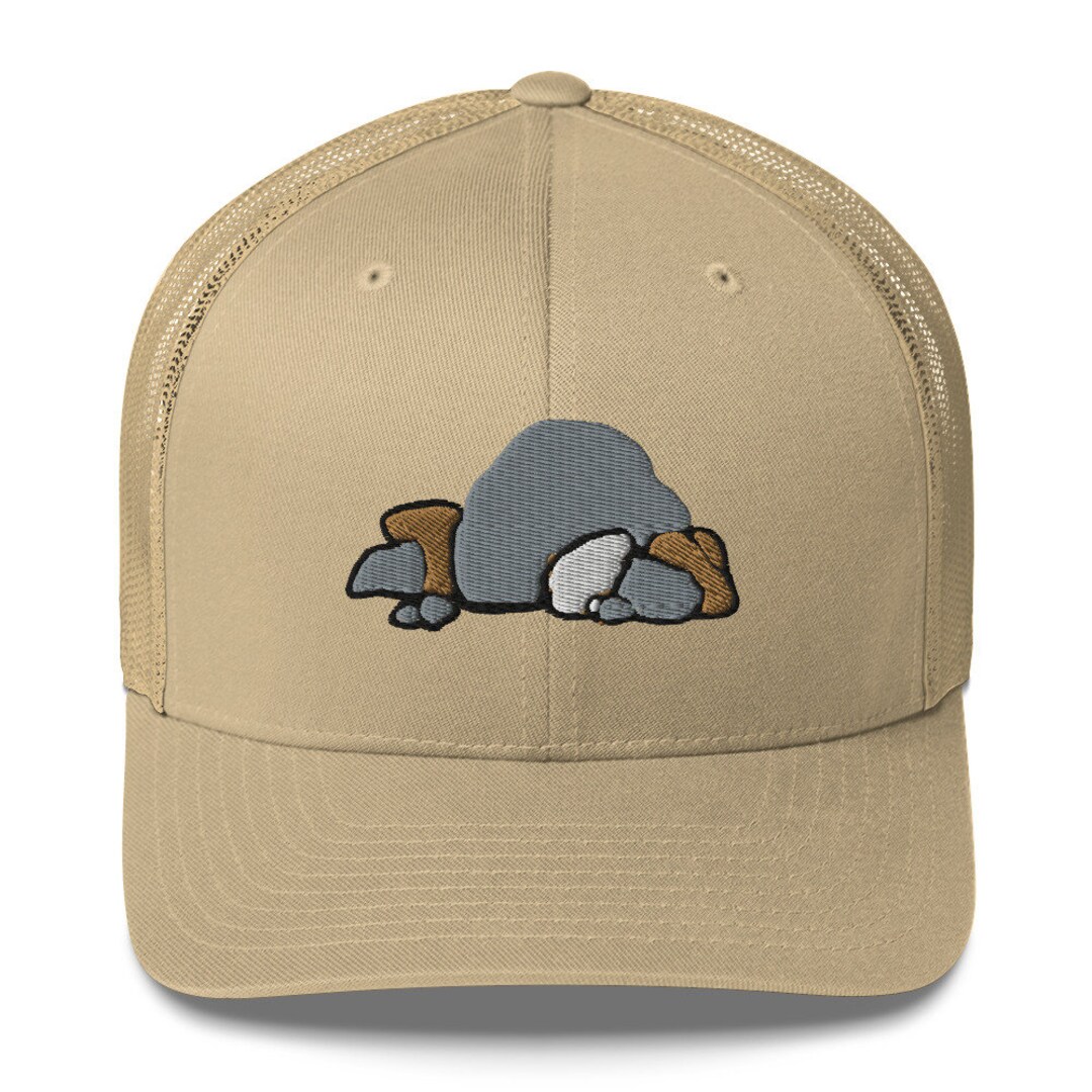 Rocks Hat Wait I See A Rock Geologist Gift Embroidery Trucker Cap Rock ...