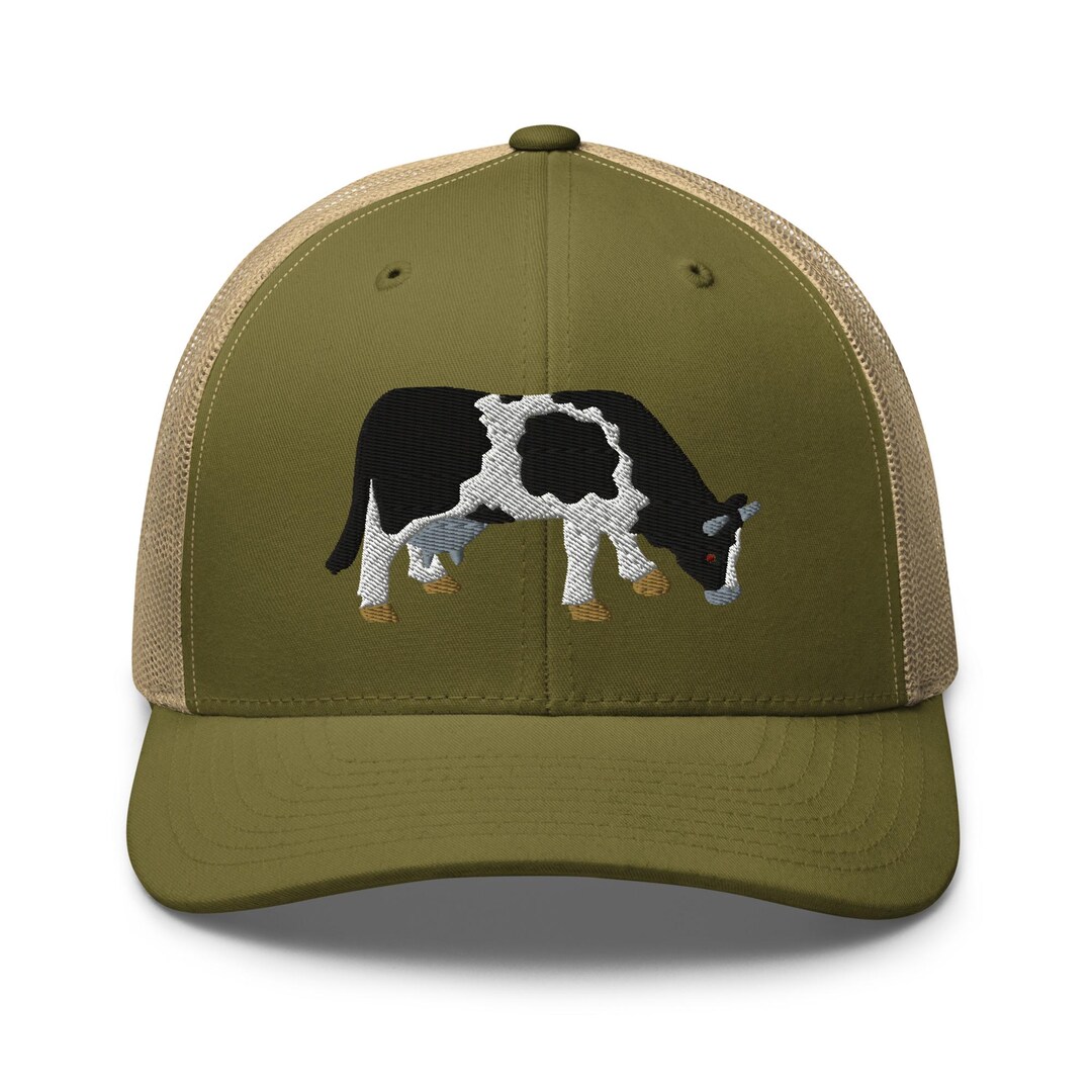 Cow Hat Cattle Gift Embroidered Trucker Cap Hat for Cow Lovers Winter ...