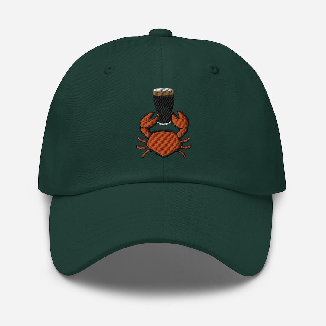 Stout Crab Rave Sea Crab Cap Hat Embroider Vintage Baseball Cap Crab ...