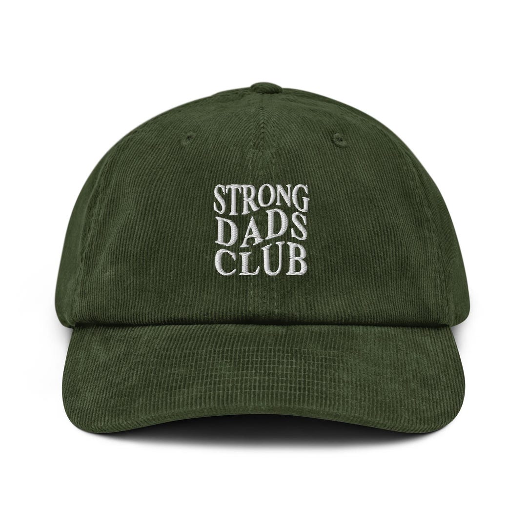 Strong Dads Club Embroidered Corduroy Hat Father’s Day Gift Best Dad ...