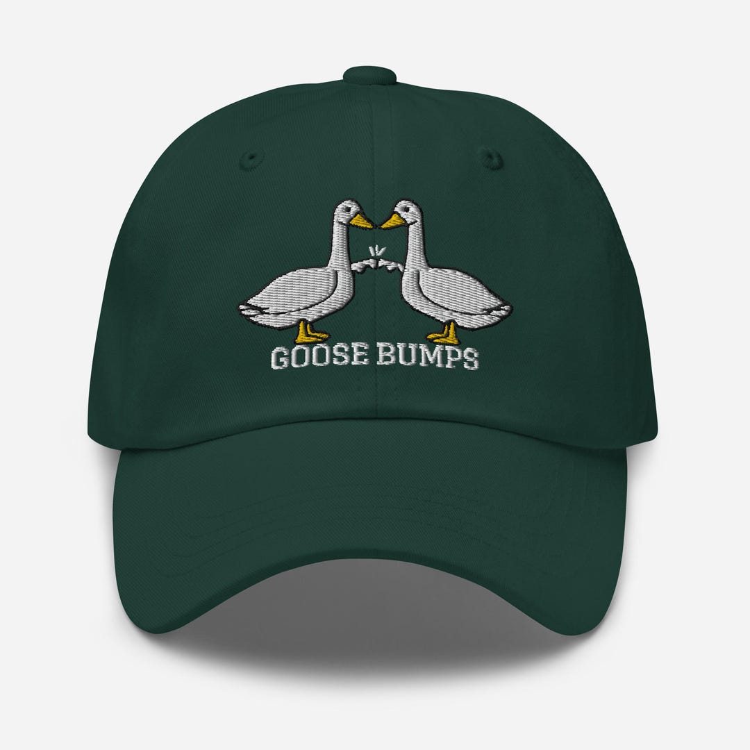 Goose Bumps Silly Goose Embroidery Baseball Cap Funny Goose Outfit ...