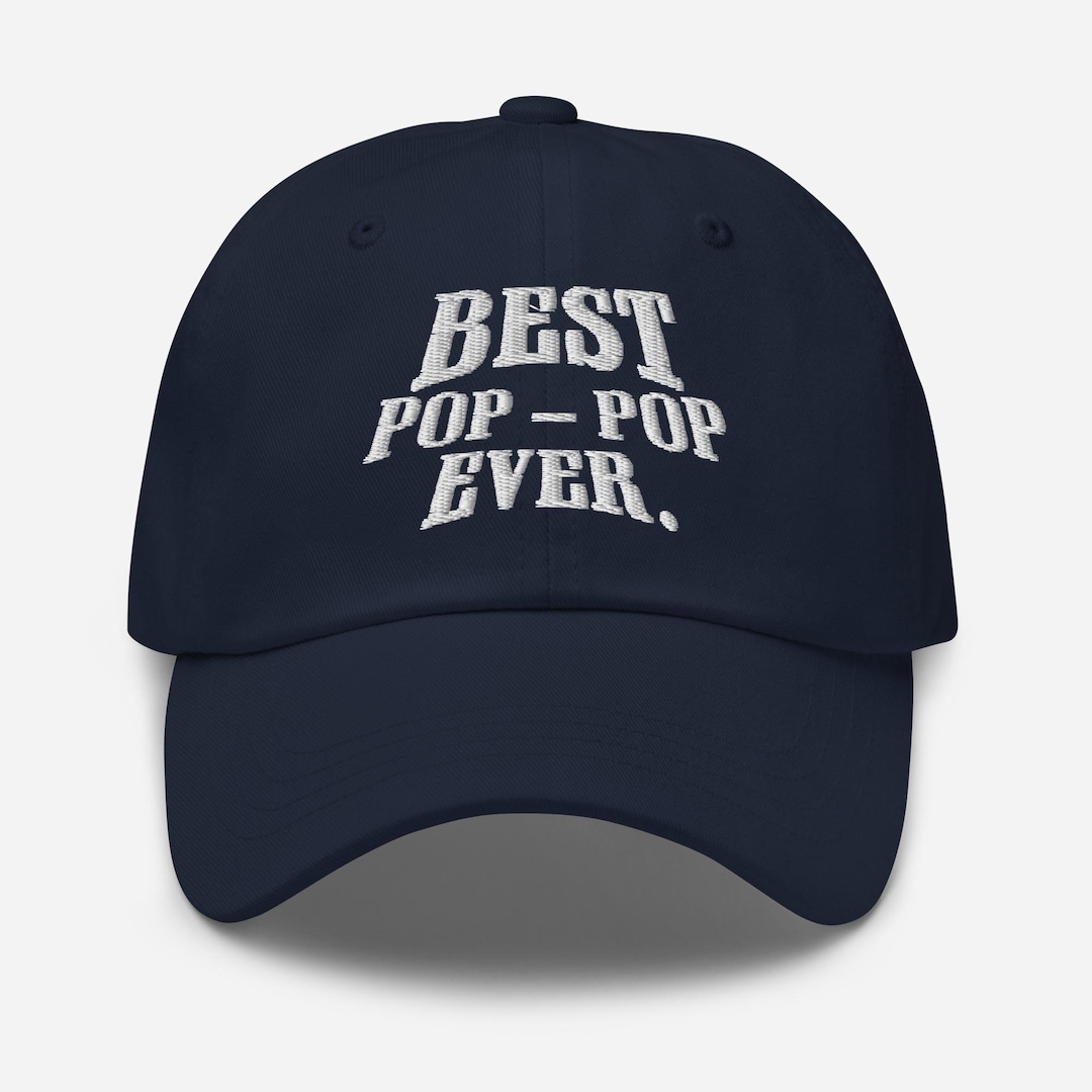 World's Best POP POP Cap Grandpa Cap Embroidery Baseball Cap Dad Hat ...